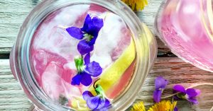 Violet and Dandelion Lemonade Recipe - Primally Inspired